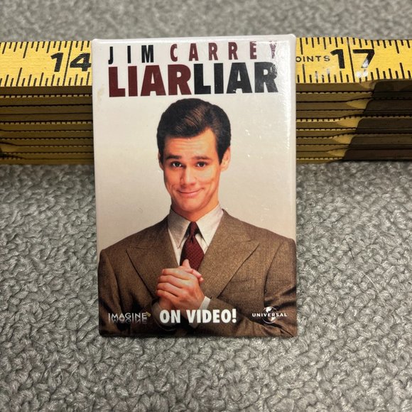 Other | Vintage Liar Liar Pin Button Jim Carrey Movie Comedy 9s | Poshmark